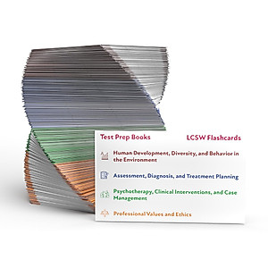LCSW Study Cards 2025-2026: ASWB Clinical Exam Prep for The Licensed Clinical Social Work Exam [Full Color Cards]