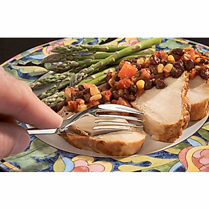 Knork Gloss Forks, Set of 4, Gloss Stainless Steel