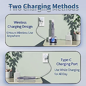 Golgner Cordless Nail Drill Machine, Electric Nail Drill Machine, Portable Electric Nail File Machine, 20000RPM with 12PCS Nail Drill Bits&36Pcs Sanding Bands, for Acrylic Gel Nails, Manicure Pedicure