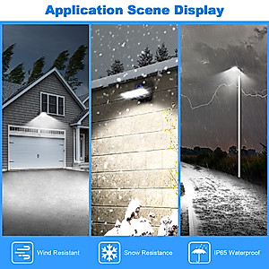 BIRITALO 22500LM LED Parking lot Lights Commercial with Trunnion Eqv 600W Bright Wall Mount Dusk to Dawn 150W LED Flood Light Outdoor 85-277V IP65 Waterproof 5500K Shoebox Barn Light for Yard