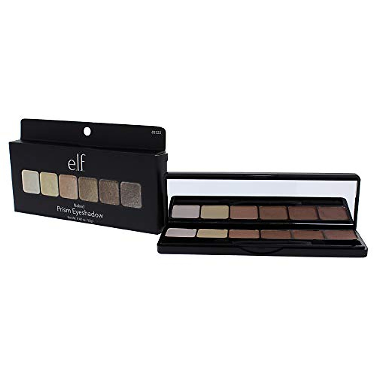 e.l.f. Cosmetics Prism Eyeshadow Palette, Six Silky Eyeshadows Create Luminous, Shimmery Eyes, Naked