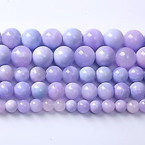10mm 36pcs Natural Galaxy Purple Persian Jades Stone Beads for Jewelry Making Round Loose Beads DIY Bracelet 15" Energy Healing Power Stone Beads(10mm, Galaxy Starry Purple Jade)