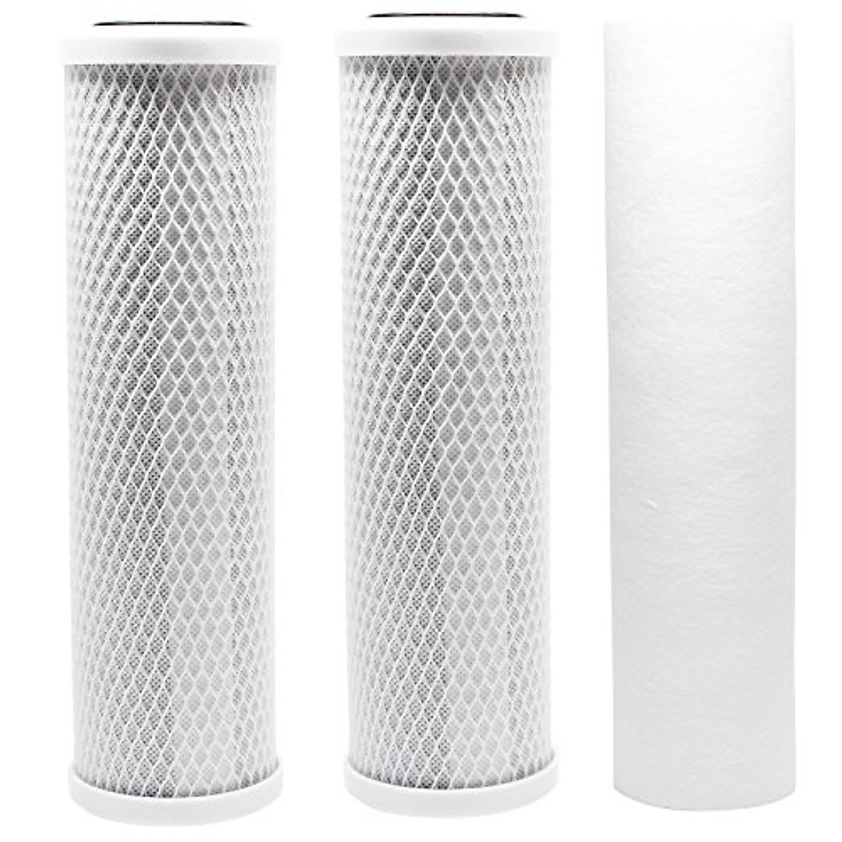 Replacement Filter Kit Compatible with Watts WP-4V RO System - Includes Carbon Block Filters & Polypropylene Sediment Filter - Denali Pure Brand