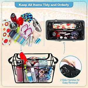 Rexmica Clear Beach Bag Organizer Insert Compatible with Bogg Bag X Large, Waterproof Beach Bag Insert Divider Pouch, Beach Tote Bag Insert Organizer Liner 15.6 x 8.4 x 10.8 Inches, Black