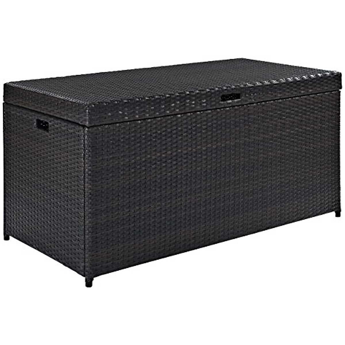 Crosley Furniture CO7300-BR Palm Harbor Outdoor Wicker Storage Bin, Brown