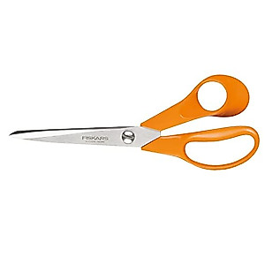 Fiskars 1000815 General Purpose Scissors, Total Length: 21 cm, Quality Steel/Synthetic Material, Classic, one, Orange
