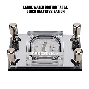 Water Cooling Block, Anti-oxidization Technology Computer CPU Water Cooling Block Waterblock Copper Base with Micro Channel for AM2 / AM2+ / AM3 / AM3+ / AM4 / FM2+ CPU