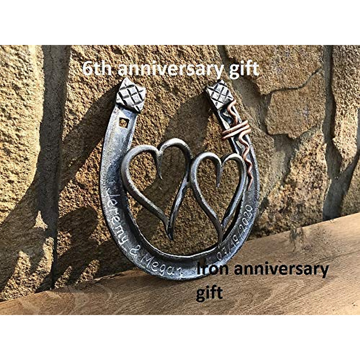 6th anniversary gift, iron anniversary, iron anniversary gift, iron gift, 6th anniversary gift for her,iron horseshoe,iron hearts,iron gifts