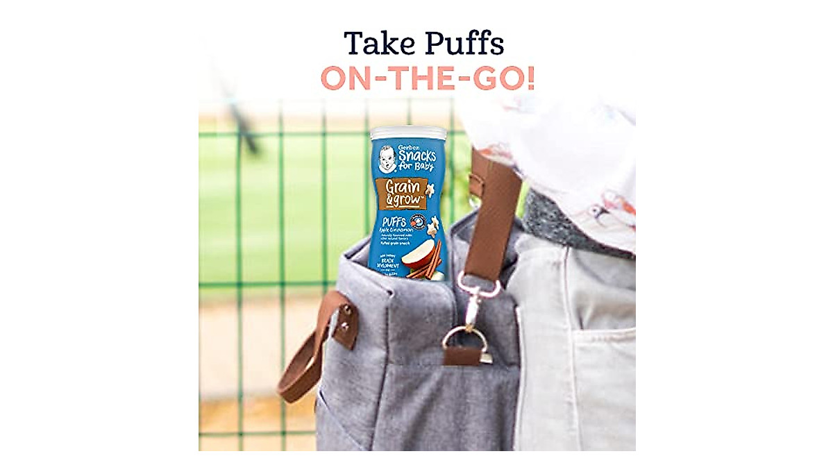 Gerber Blueberry Puffs for Babies – Healthy Toddler Snack (Pack of 6)