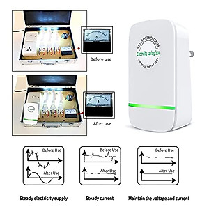 Duvik Power Saver,Energy Saver,Household Power Saver,Electricity Saving Box Household Office Market Device Electric Smart US Plug 90V-250V 30KW,White,4 Pack