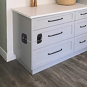 VOCOMO Refrigerator Lock, 2.8’’x2.8’’ Fridge Lock with Keys, Freezer Lock and Child Safety Cabinet Lock with Strong Adhesive (2 Pack)