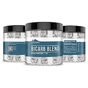 Earthborn Elements Bicarb Blend 200 Capsules, Pure & Undiluted, No Additives