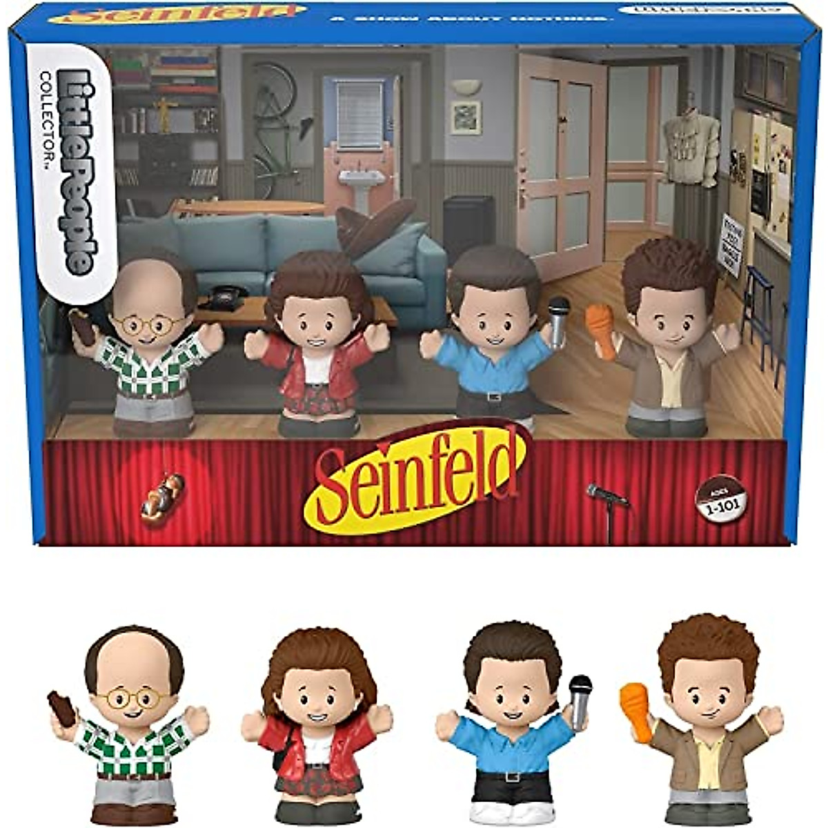 Little People Collector Fisher-Price Seinfeld Special Edition Figure Set, 4 Characters in a Gift Package for Fans & le Collector National Lampoon’s Christmas Vacation Special Edition Figure