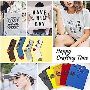 Frisco Craft HTV Vinyl Rolls - Heat Transfer Vinyl for Custom Prints - 12" x 20ft Black Matte HTV Roll - Iron on Vinyl for All Cutter Machine - PU HTV Heat Transfer Vinyl - DIY Heat Vinyl (Black)