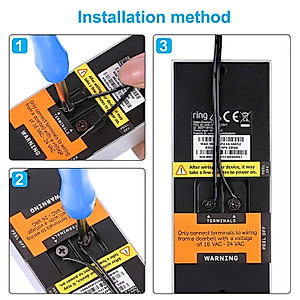 24V Transformer for Ring Doorbell Transformer C Wire Adapter Thermostat, 24V Doorbell Power Compatible with Wyze,Ring,Nest Ecobee,Honeywell, Eufy and Nest Hello Video Doorbells,White 33 Foot Length