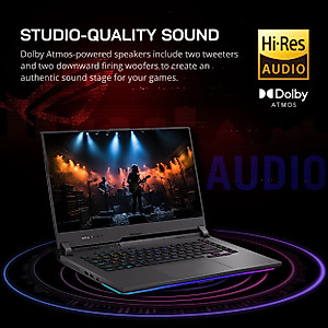 ASUS ROG Strix G15 15.6" 165Hz WQHD Gaming Laptop, AMD Ryzen7 6800H, GeForce RTX 3060, 32GB DDR5, 1TB SSD, RGB Keyboard, VR-Ready, Gray, Win 11 Pro, 128GB Hotface Extension Set