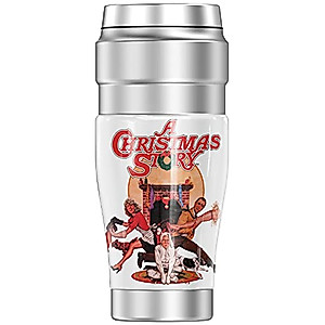 THERMOS A Christmas Story Christmas Story Poster STAINLESS KING Stainless Steel Travel Tumbler, Vacuum insulated & Double Wall, 16oz