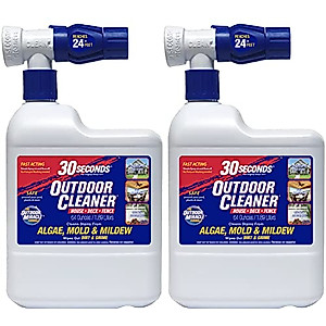 30 SECONDS Outdoor Cleaner Hose End Sprayer | 2 Pack | House Vinyl Siding Deck Fence Patio & More