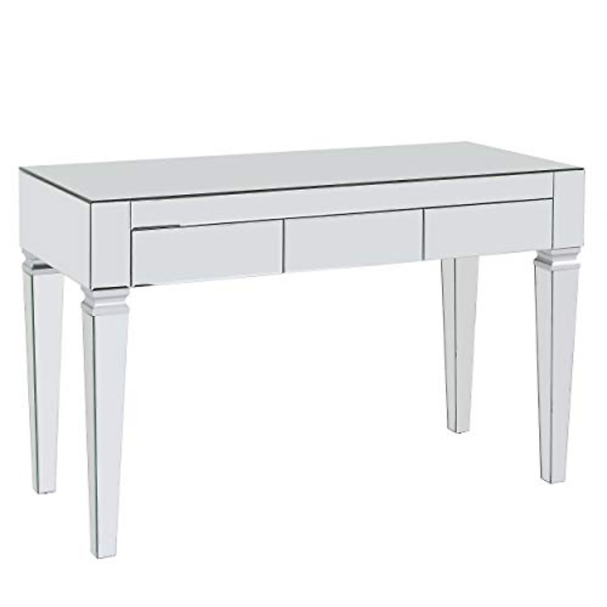 SEI FURNITURE Darien Mirrored Desk, Silver