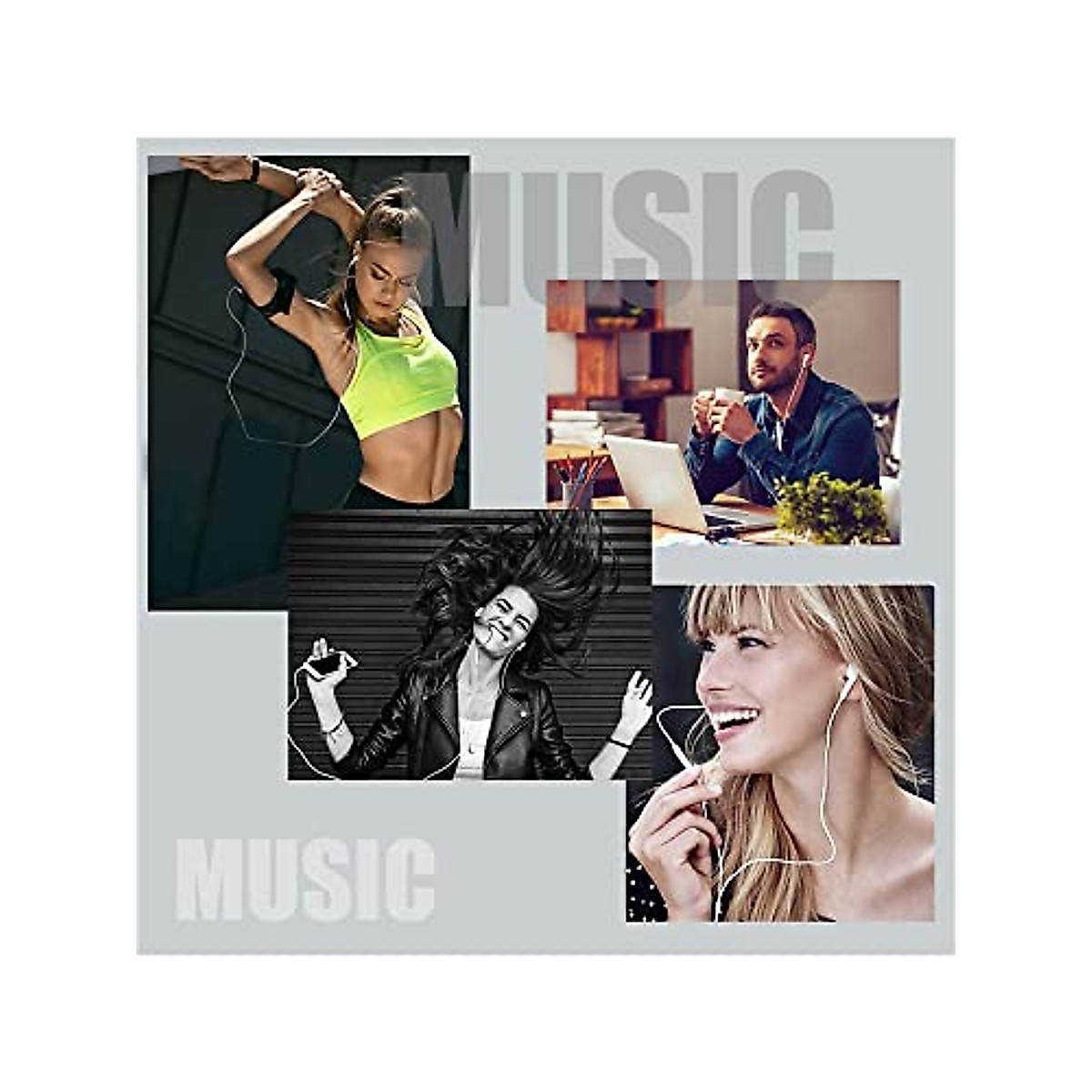 Case Logic Apple Earbuds/iPhone Headphones Wired with Lightning Connector(Built-in Microphone & Volume Control) iPhone Earphones Compatible 14/13/12/SE/11/XR/XS/X/8/7-All iOS White,XC60