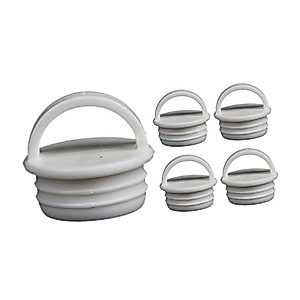 DimyFew 5X Mop Bucket Plug with Pull Ring Professional Replacement Sturdy Accessory Drain Plug Silicone Plug Stoppers for Laundry, 35x33.8mm