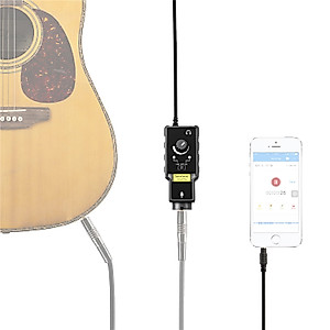 Saramonic Smartrig II XLR Microphone & 6.3mm Guitar Adapter with Phantom Power Preamp Amplifier for iPhone 8 8 Plus 7 7 Plus 6 iPad iPod, Android Smartphone