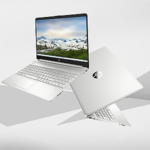 HP 15.6" Laptop, AMD Ryzen 3 5300U Processor, 16GB RAM, 512GB SSD, AMD Radeon Graphics, Webcam, Numeric Keypad, Wi-Fi, Bluetooth, Alpacatec Accessories, Windows 11 Home, Silver