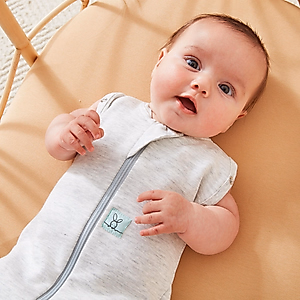ergoPouch 0.2 TOG Cocoon Baby Sleep Sack 6-12 Months, Swaddle Sleeping Bag, Temperature Control Wearable Blanket (Grey Marle)