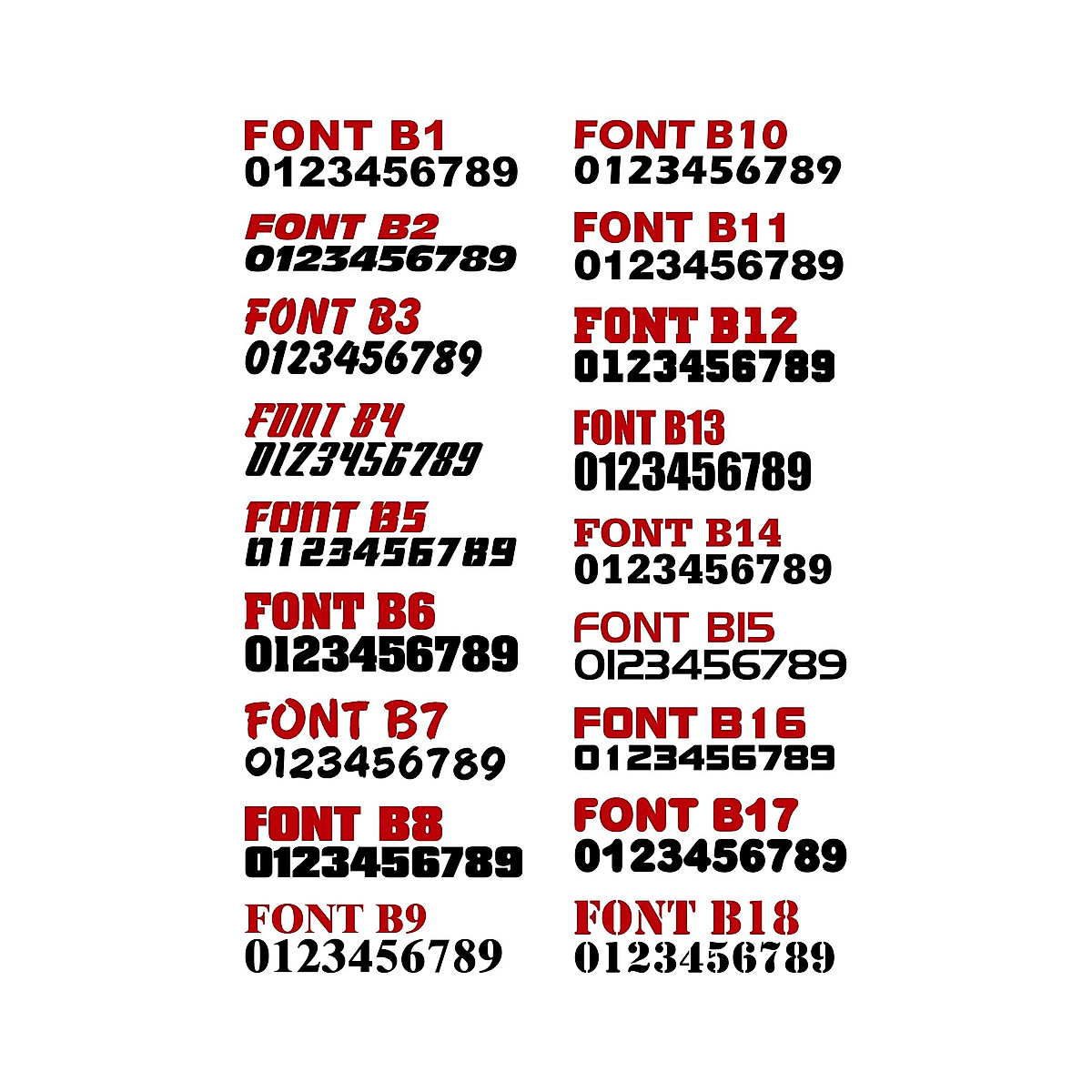 MxNumbers- Custom Boat Registration Numbers & Letters Vinyl Decals | Set of Two Hull Registration ID Stickers | Made for You Choose Color & Font | Marine Lettering Stickers (3" Height x 23" Wide)