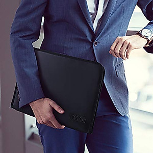File Folder Document Organizer Pouch - Fire Resistant Water Resistant Filing Organizer Accordion Document Organizer Bag Office Expanding File Folder (File Folder 11+2 Pockets)