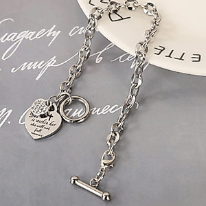 MUEEU Bracelets for Women Inspirational Gifts Bible Verse Religious Jewelry Bracelet Mothers Day Christmas Birthday God is Within her she Will not Fall (God is within her she will not fall)