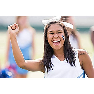 Glitter Cheer Bows - Cheerleading Softball Gifts for Girls and Women Team Bow with Ponytail Holder Complete your Cheerleader Outfit Uniform Strong Hair Ties Bands Elastics by Kenz Laurenz (1) (Green)