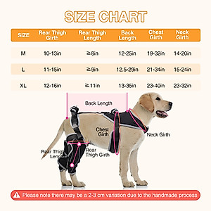 Dog ACL Knee Brace for Torn ACL Leg,ACL Brace for Dogs Rear Legs,Dog Back Leg Support Brace,Dog ACL Brace Hind Leg,Dog Leg Brace, Dog CCL Brace,Braces for Dogs Hind Legs Balance(L)