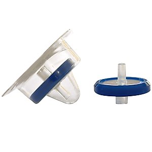 Simsii Syringe Filter, Nylon Membrane, Sterile, Diameter 25 mm, Micron Pore Size 0.45 um, Disc Shape Blue Corded, Pack of 50