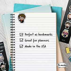 Re-marks Harry Potter Wizards and Hogwarts Magnetic Page Clips, 2 Sets of 4 Page Clips, 8 Clips Total