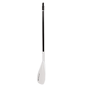 Attwood 11772-1 Stand-Up Paddle Board (SUP) Paddle, Length Adjusts 55-82 Inches, Black Aluminum Grip, White ABS Blade