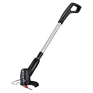 PSBYW Cordless Grass Trimmer, Li-Ion Battery with Charger, Multi-Functional, Grass Trimmer, Brushcutter, Strimmer, Garden Set (Color : Black)