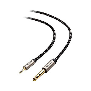 Cable Matters Premium Braided 3.5mm to 1/4 Inch Audio Cable 6 ft (1/4 to 3.5mm Cable)