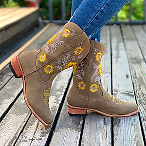 Fall Boots for Women 2022, Rain Boots for Women Womens For Home Boots Narrow Shoes Chunky Heel Sneakers Trendy No Back Boots Rain Shoes for Women