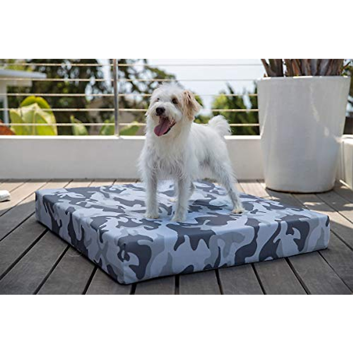 K9 Ballistics Tough Orthopedic Dog Bed X-Large Nearly Indestructible & Chew Proof, Washable Ortho Pillow for Chewing Puppy - for X-Large Dogs 54"x38", Blue