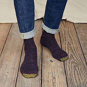 GOLDTOE Men's Harrington Crew Socks, Multipairs, Black (6-Pairs), X-Large