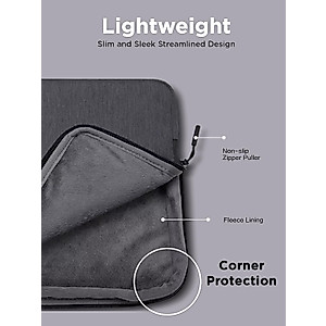 Lenovo Urban Laptop Sleeve 15.6 Inch for Laptop/ Notebook/Tablet Compatible with MacBook Air/Pro Water Resistant - Charcoal Grey