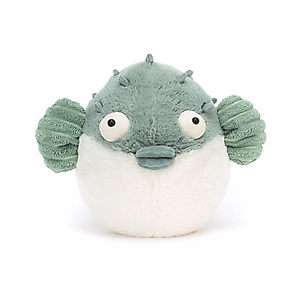 Jellycat Pacey Pufferfish Stuffed Animal, 7 inches | Ocean & Sea Plush Toy | Classic Children's Gift