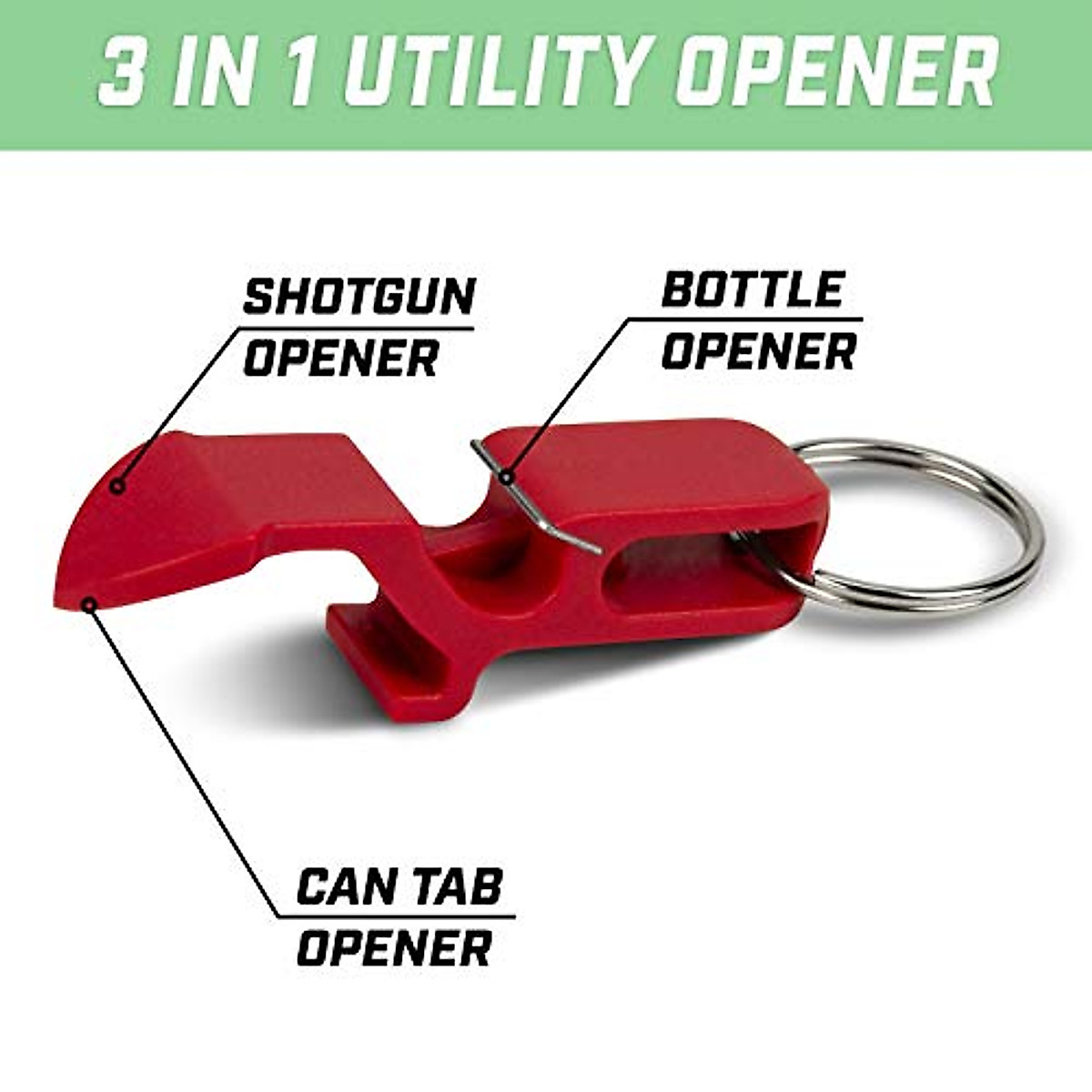 GoPong Ultimate Beer Shotgun Tool - Pack of 10 - Red