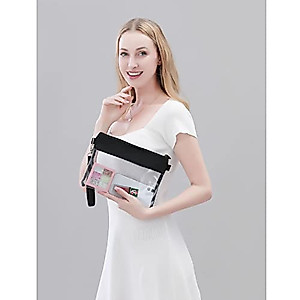 Clear Crossbody Purse Bag - PGA,NCAA Stadium Approved Clear Tote Bag