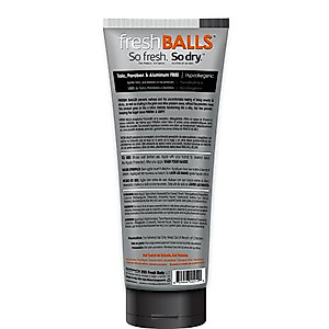 Fresh Balls Anti-Chafing Cream for Men, 3.4oz + Asswipes, 45ct Bundle with Anti-Monkey Butt Anti-Chafing Powder, 6oz
