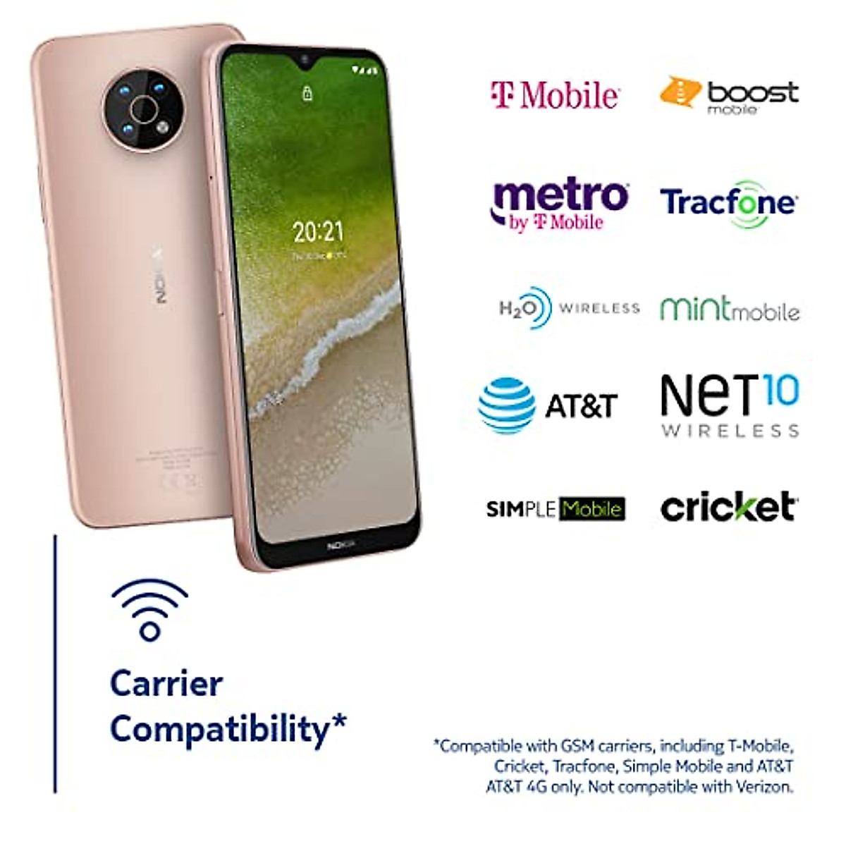 Nokia G50 5G | Android 11 | Unlocked Smartphone | US Version | 4/128GB | 6.82-Inch Screen | 48MP Triple Camera | Sand