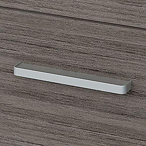 Bush Business Furniture Method L Shaped Desk with 30W Return and Mobile File Cabinet, 60W, Cocoa