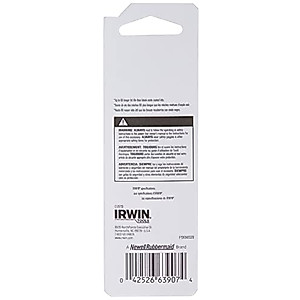 Irwin Tools 63907 Single Titanium Nitride Coated High-Speed Steel 135-Degree Split Point Drill Bit, 7/64"