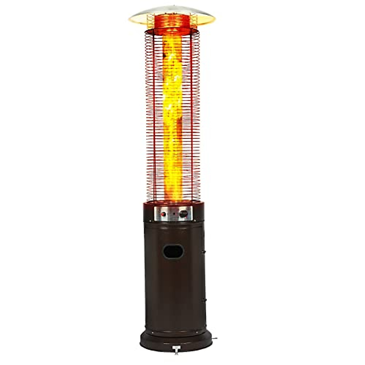 Garden Patio Heater,Outdoor Patio Heater,46000 BTU Propane Based Classic Design With Wheels,Easy Set Up,Commercial & Residential Outdoor Heater Electric Stand